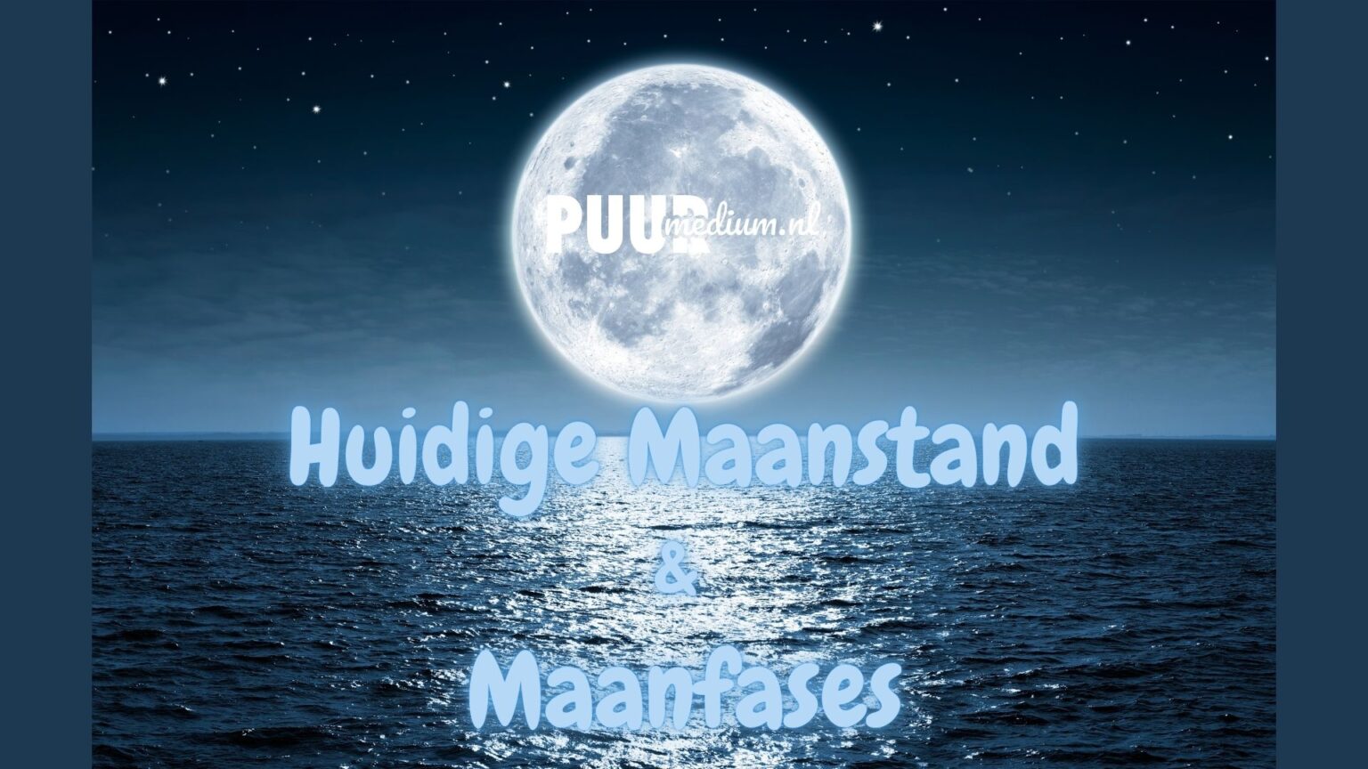 Maankalender huidige maanstand en maanfases - Puur Medium